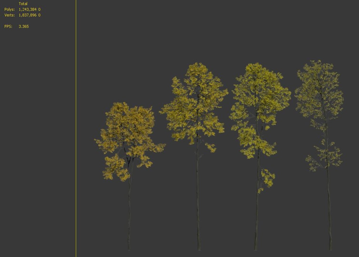 3D Autumn Forest Trees Model - TurboSquid 1970700