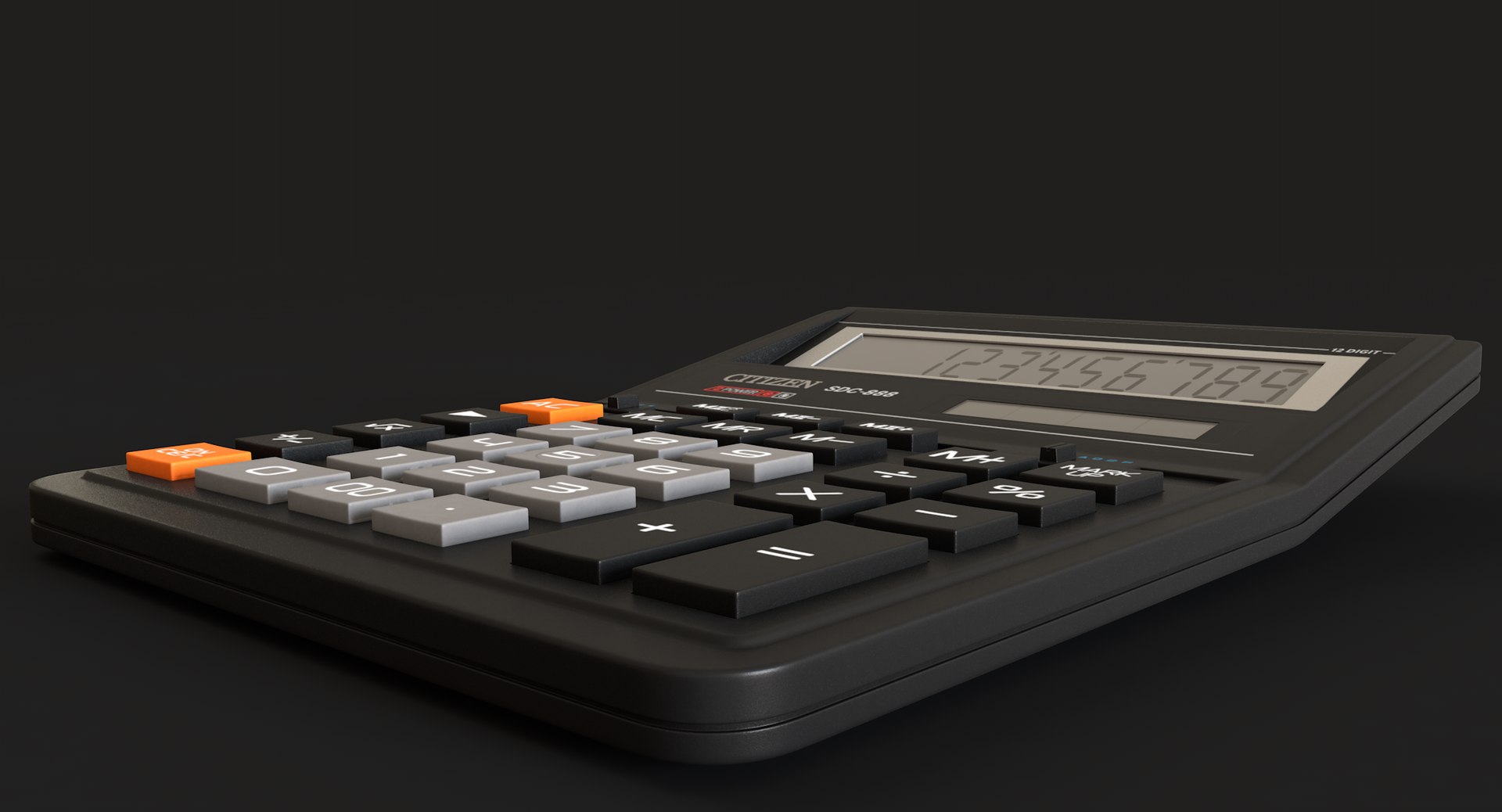 Realistic Citizen Calculator Sdc-888 3D Model - TurboSquid 1283586