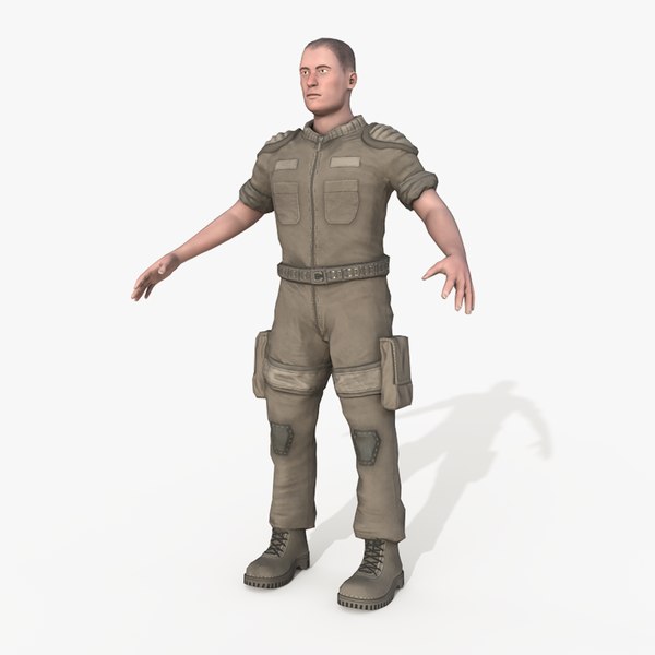 Soldier - rookie marine grunt 3D model - TurboSquid 1802232