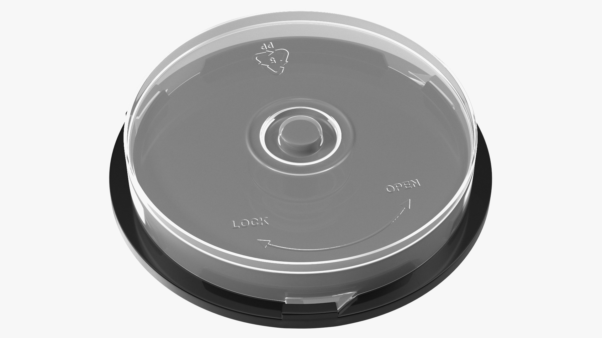 3D CD DVD Spindle Cake Box For 10 Discs Empty Model - TurboSquid 1830068