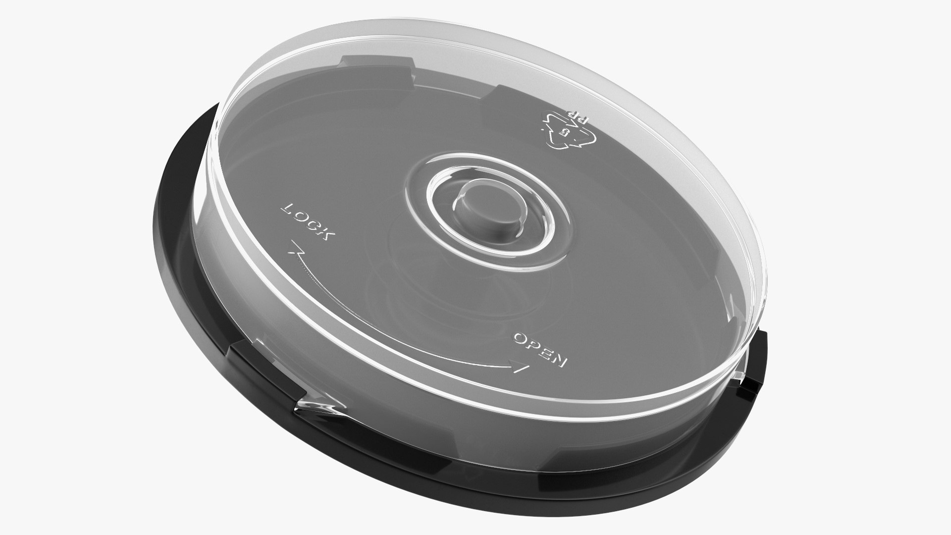 3D CD DVD Spindle Cake Box For 10 Discs Empty Model - TurboSquid 1830068