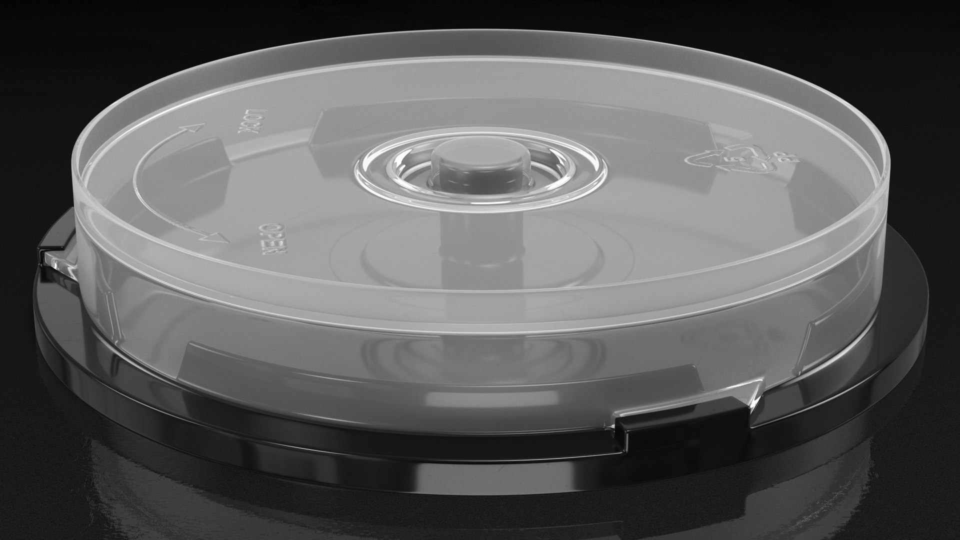 3D CD DVD Spindle Cake Box For 10 Discs Empty Model - TurboSquid 1830068