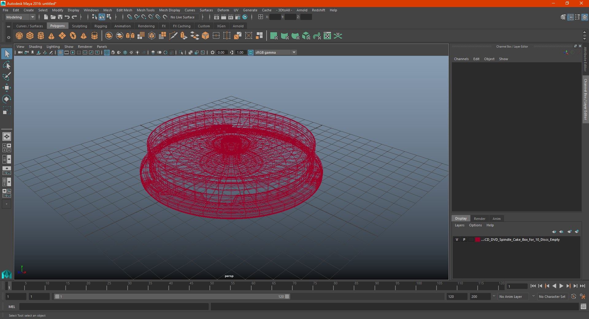 3D CD DVD Spindle Cake Box For 10 Discs Empty Model - TurboSquid 1830068