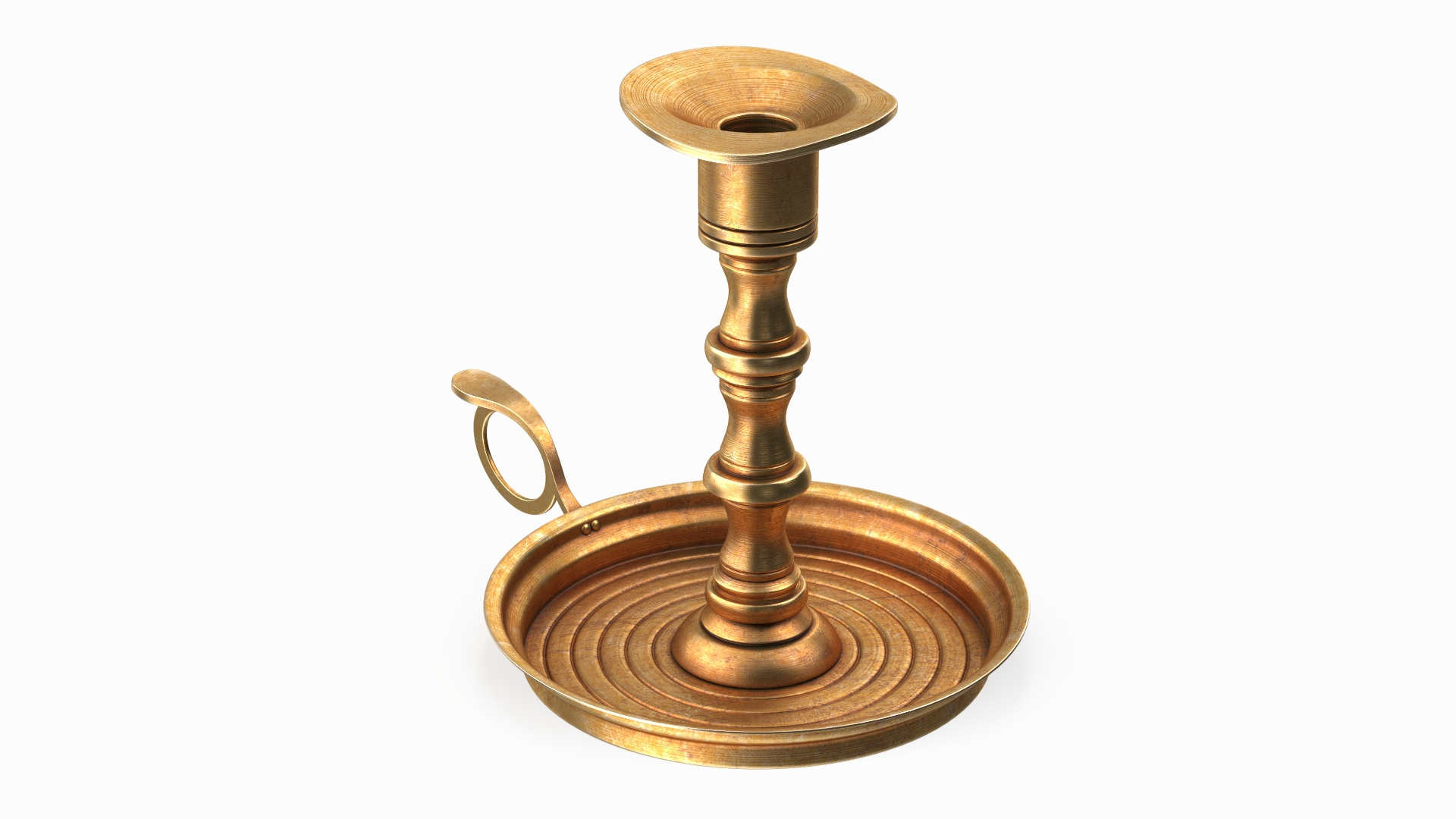 3D Antique Candle Holder With Handle - TurboSquid 2229432