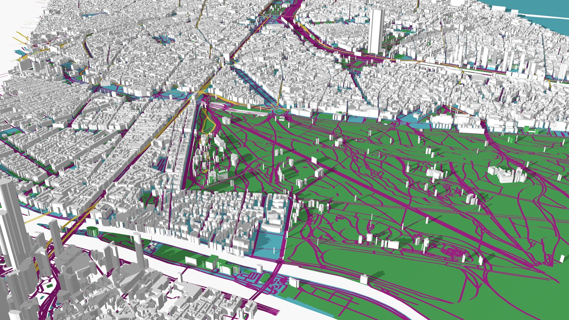 3D Paris City Model - TurboSquid 1763088