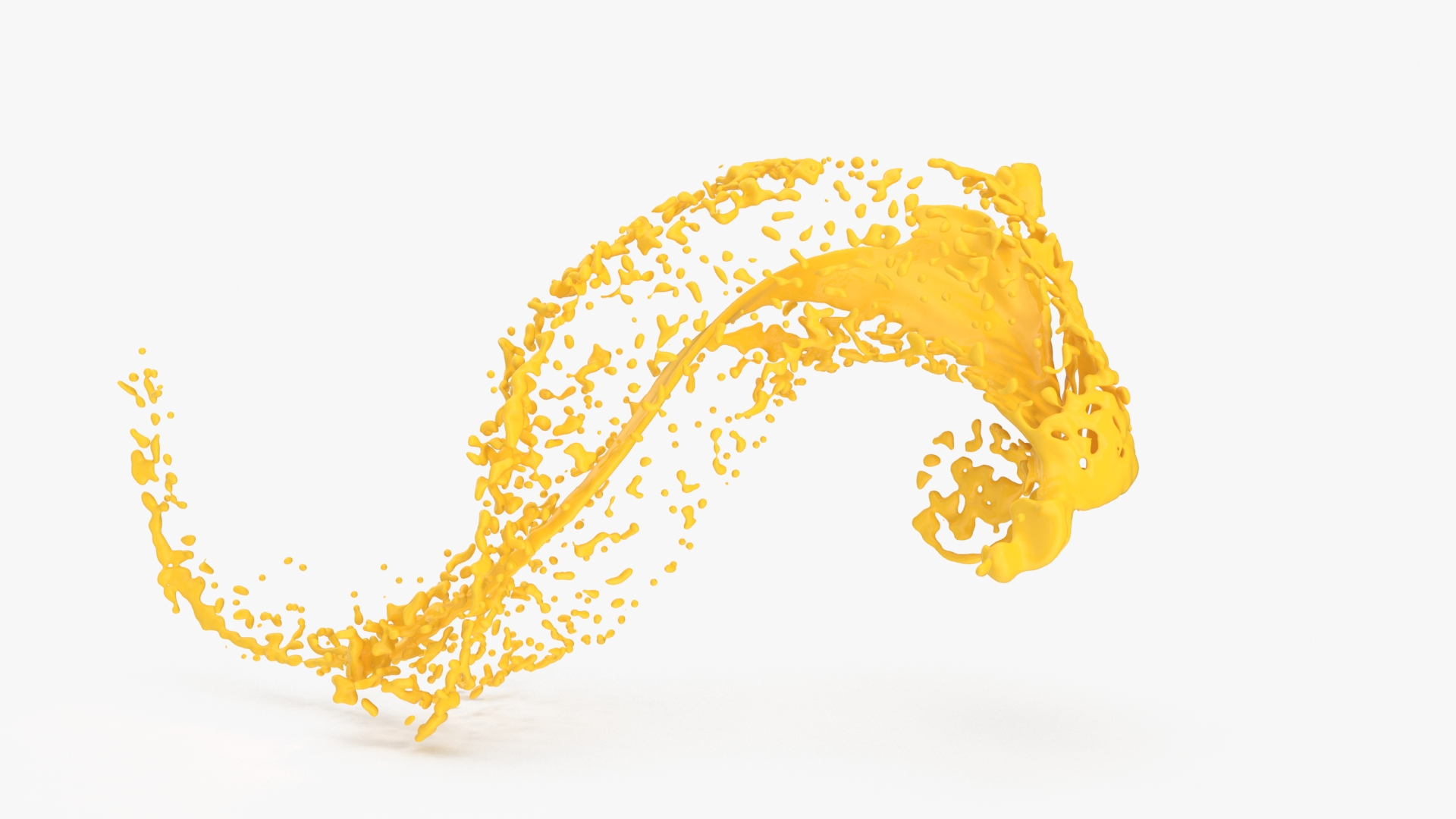 3D Yellow Splash 10 Model - TurboSquid 1872439