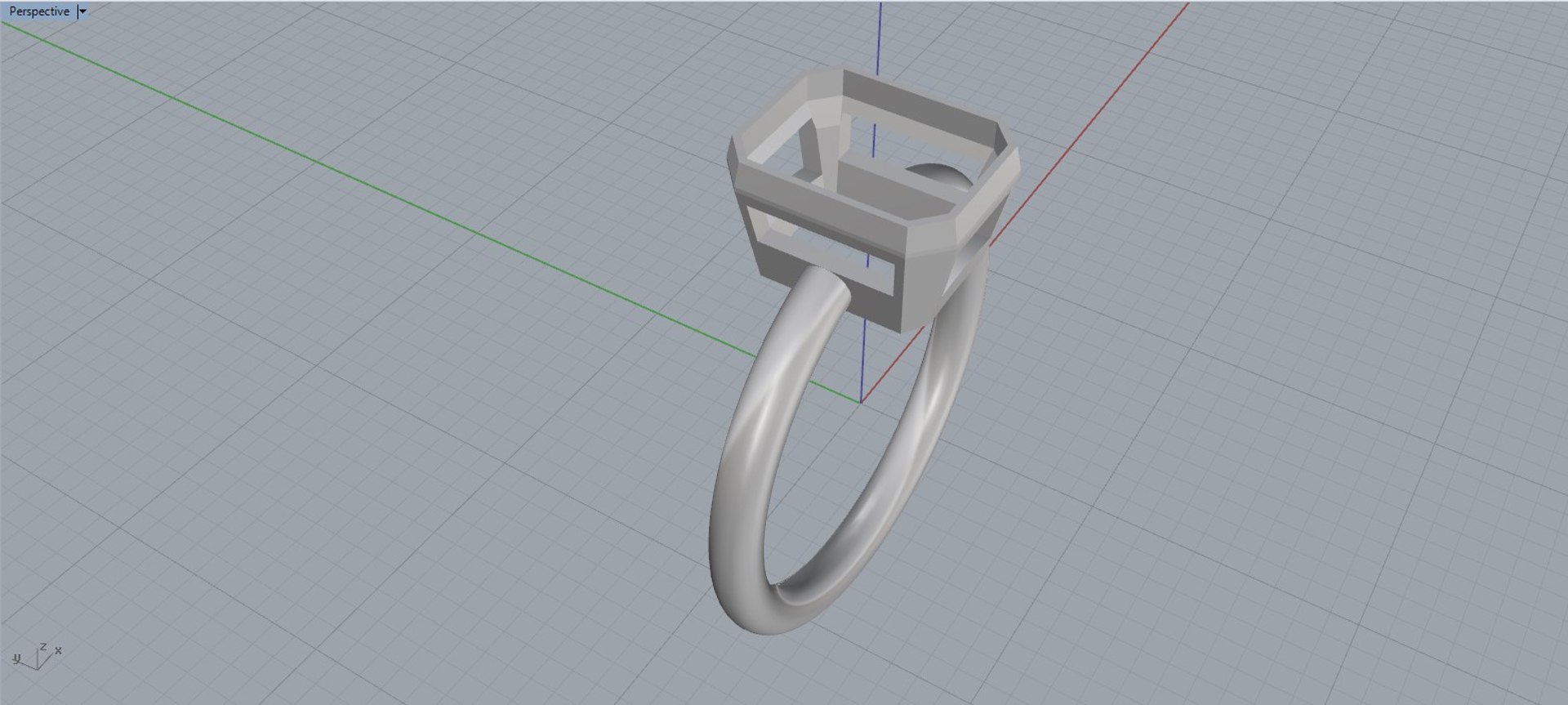 Emerald Cut Engagement Ring 3D Model - TurboSquid 2341029