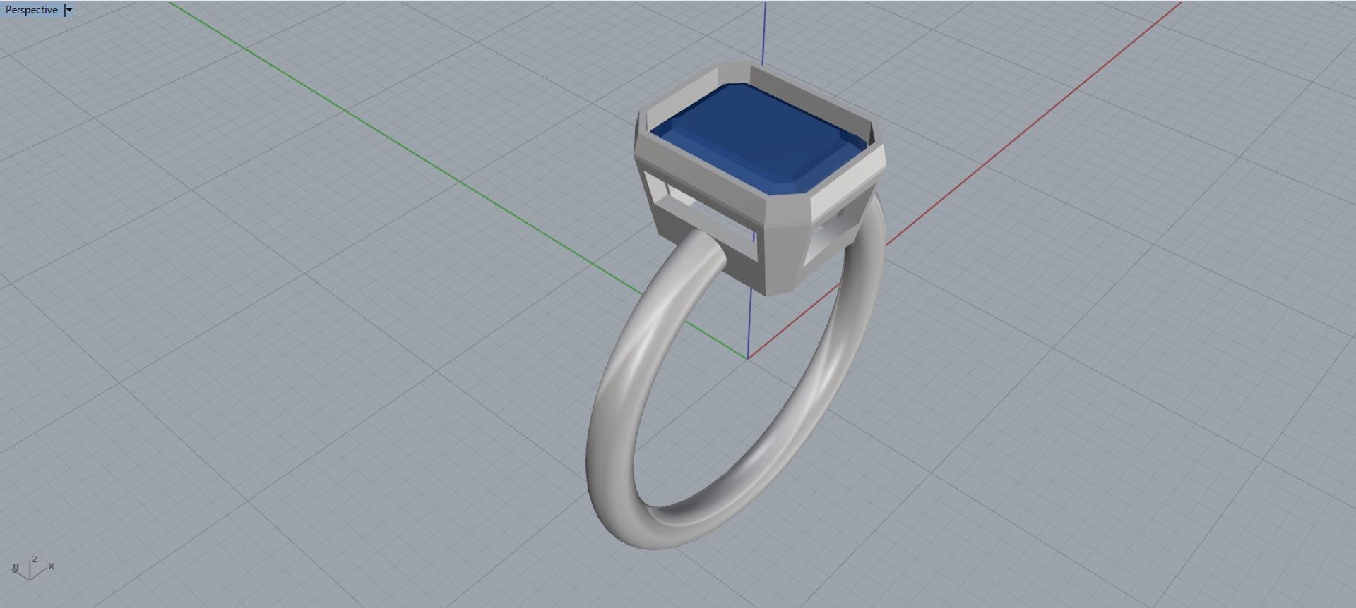 Emerald Cut Engagement Ring 3D Model - TurboSquid 2341029