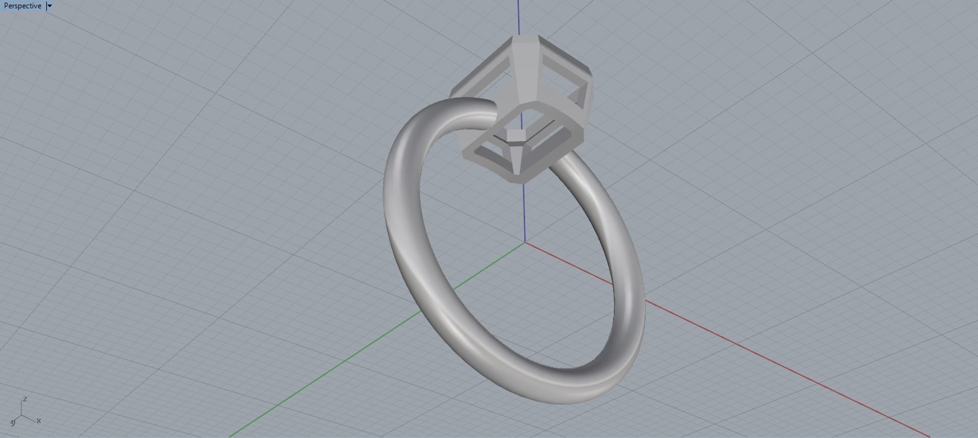 Emerald Cut Engagement Ring 3D Model - TurboSquid 2341029