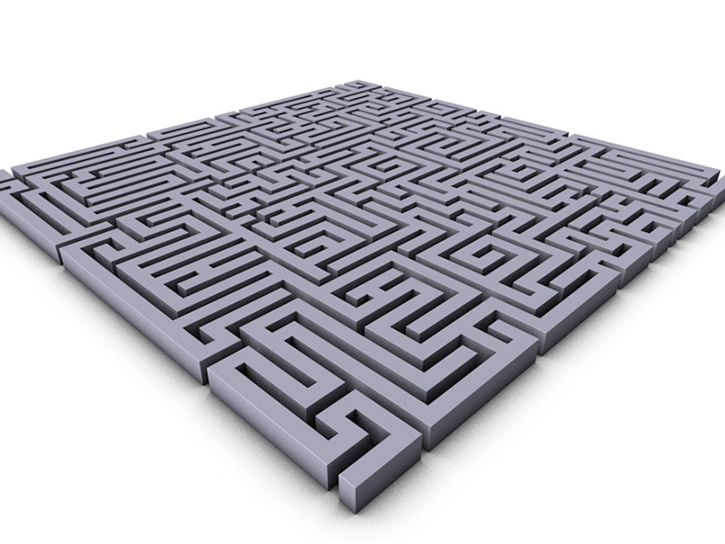 Square Maze 3D Model - TurboSquid 1208044