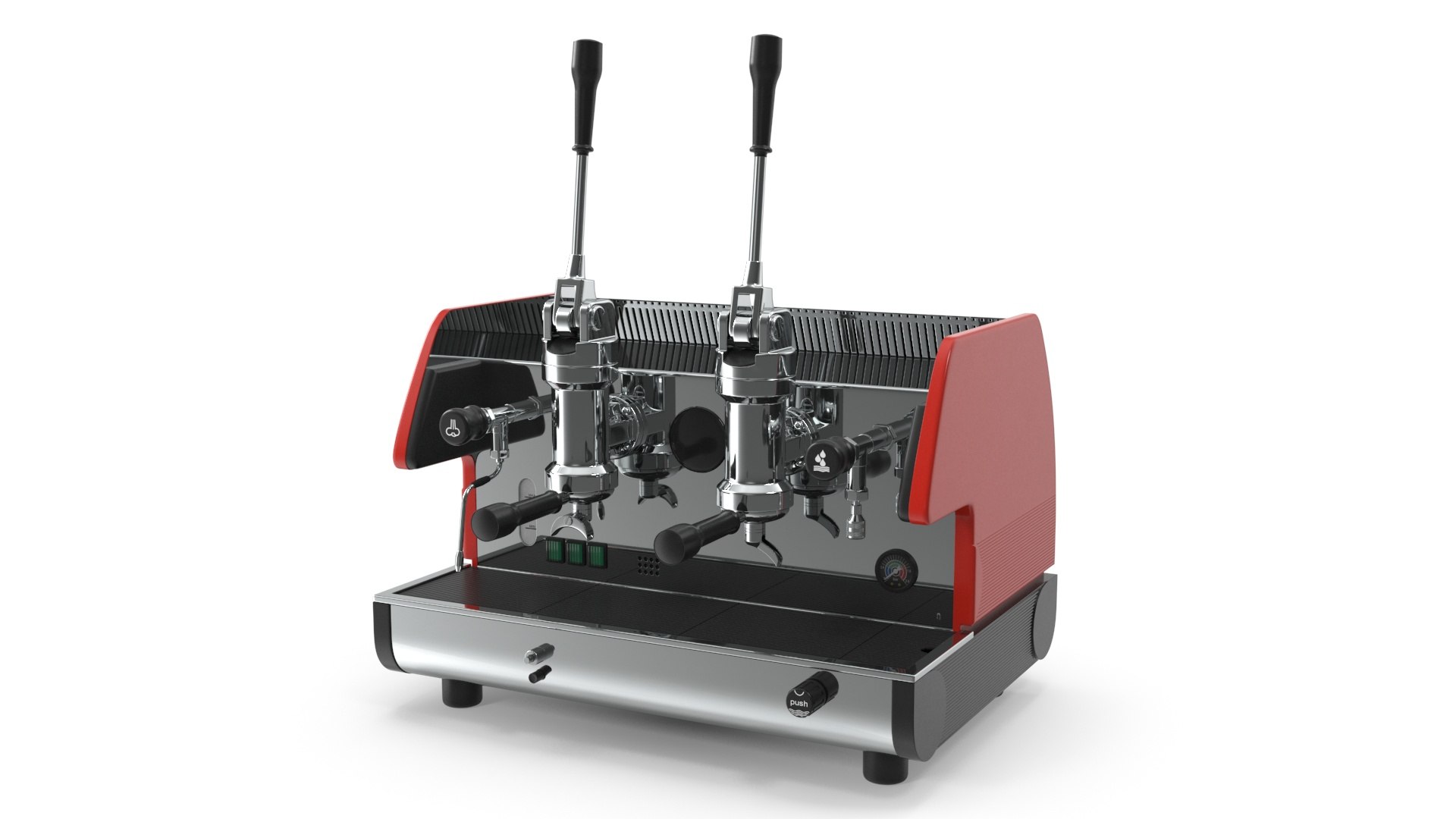2-Group Lever Commercial Espresso Machine Model - TurboSquid 2207230