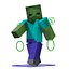 Minecraft Zombie Rigged 3d Model