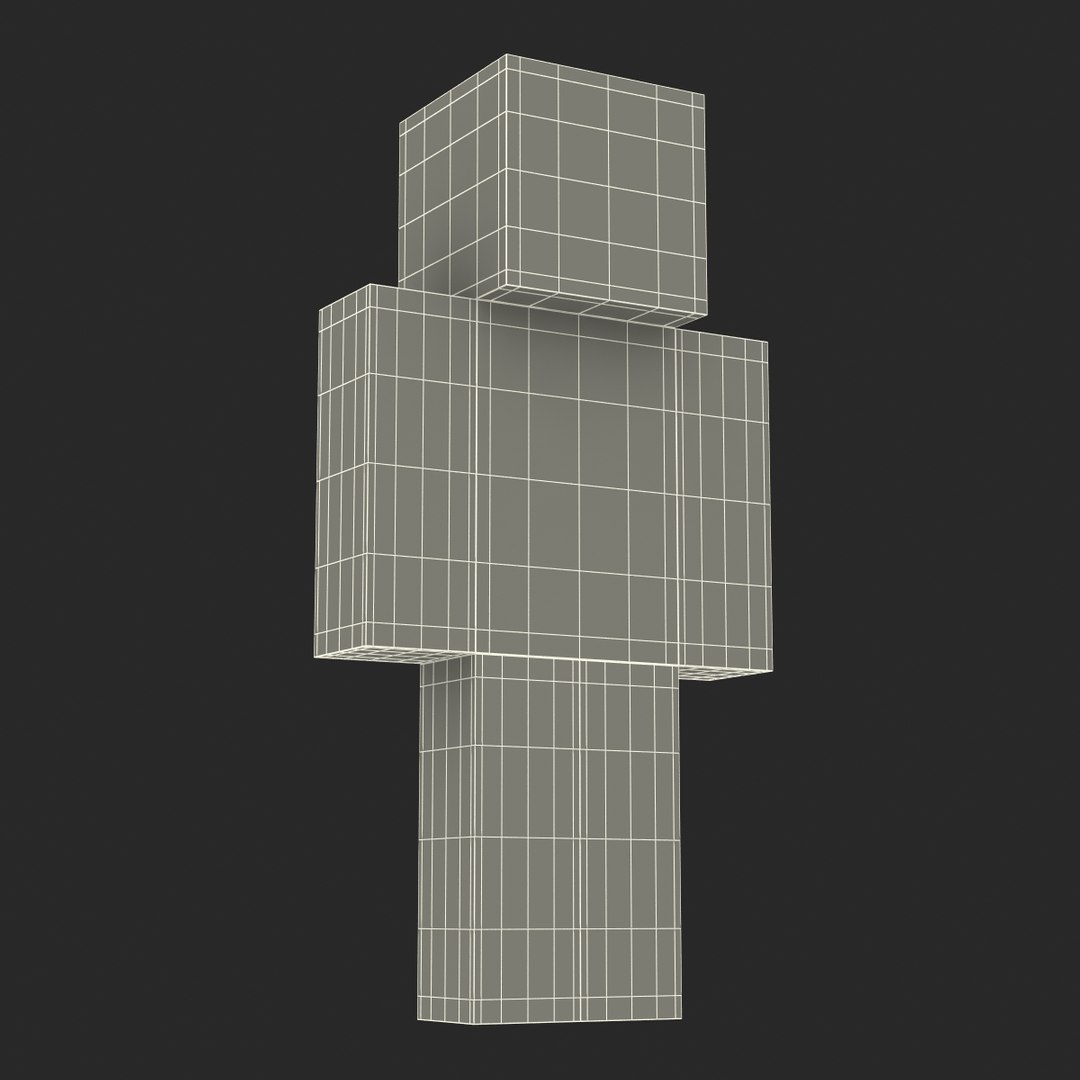Minecraft Zombie Rigged 3d Model