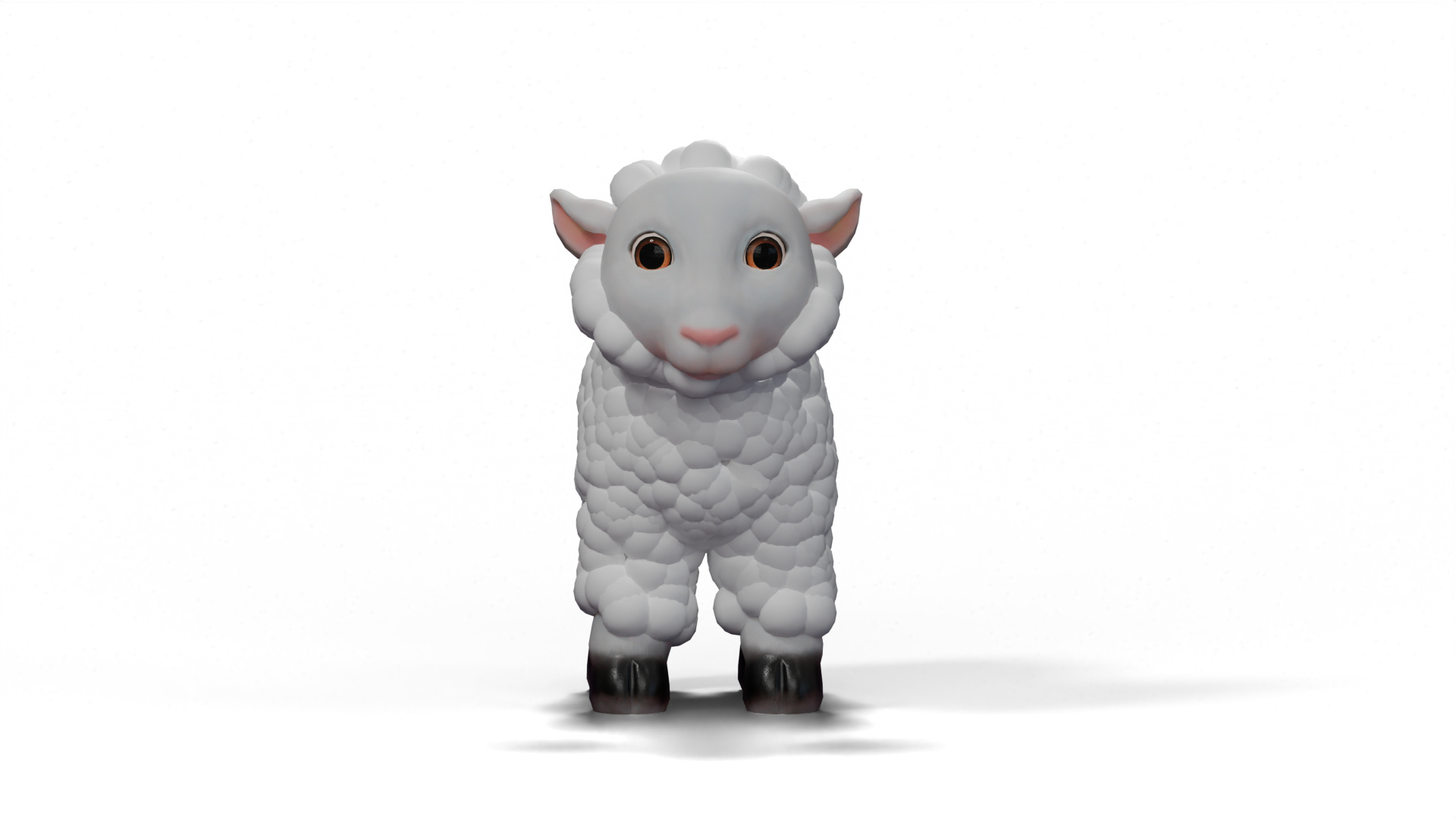 3D Model Cartoon Sheep Rigged Low-poly - TurboSquid 2245933