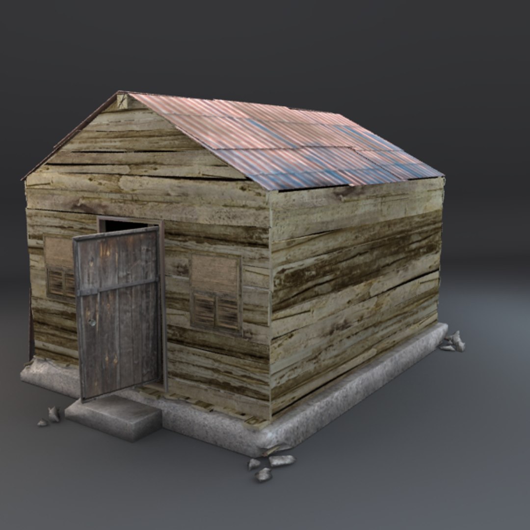 Old Abandoned Shack 3d Model
