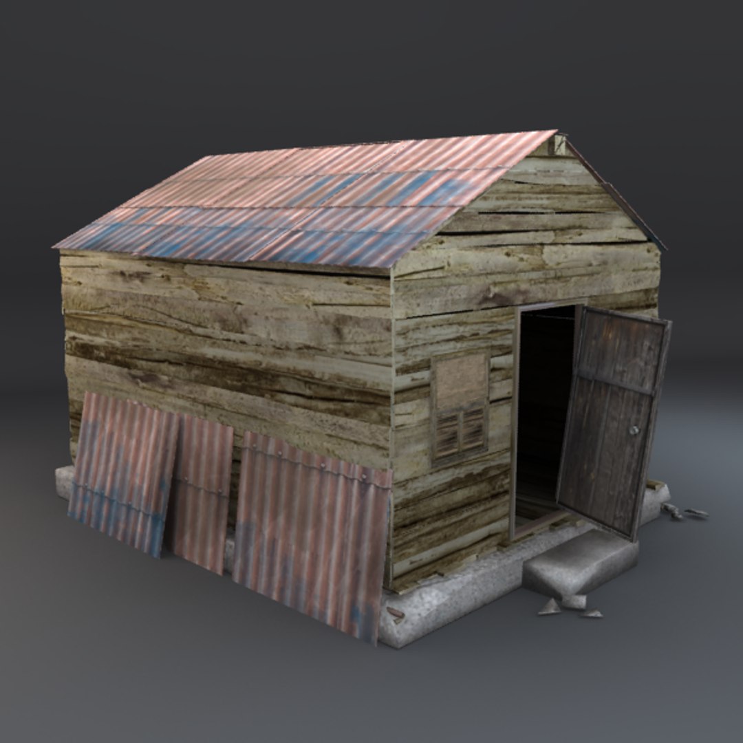 Old Abandoned Shack 3d Model