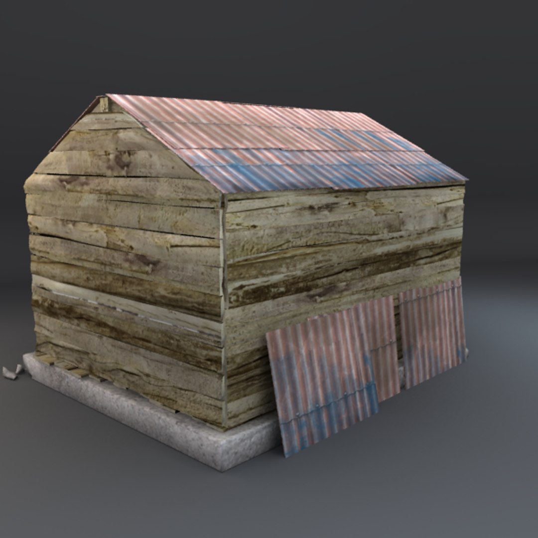 Old Abandoned Shack 3d Model