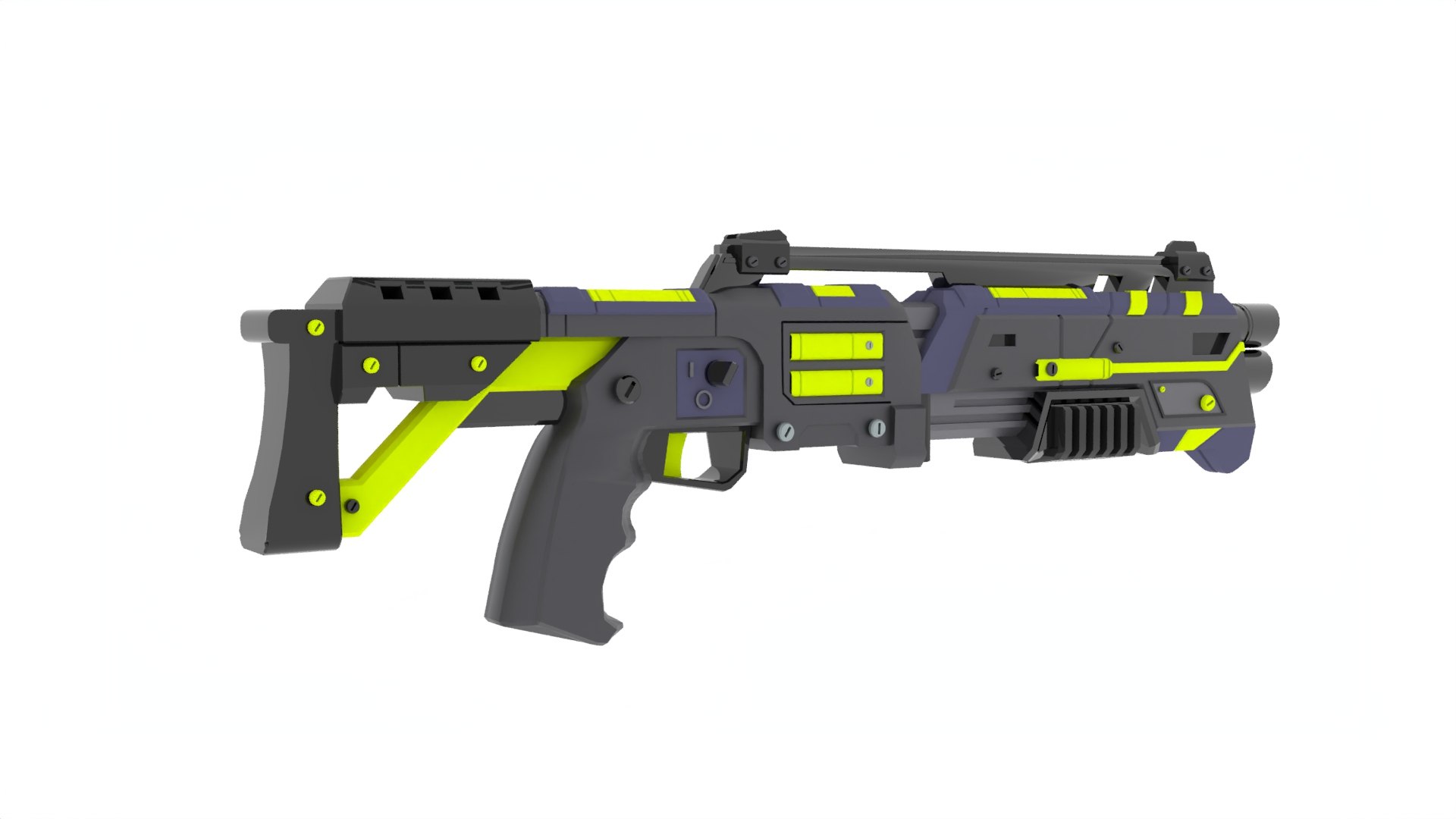 3D Shotgun 2 Gun Weapon - TurboSquid 2273575