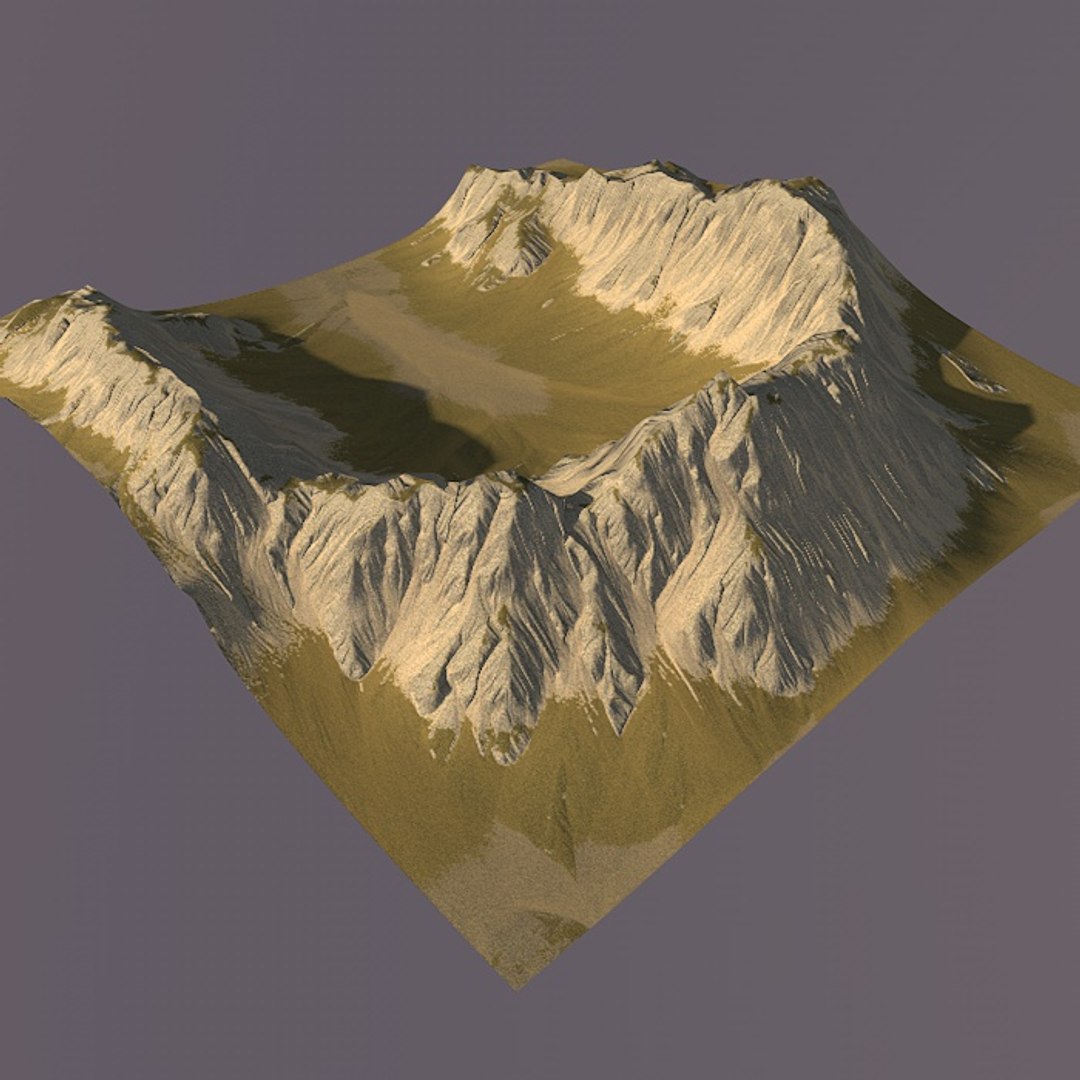 3d model mountain games maps