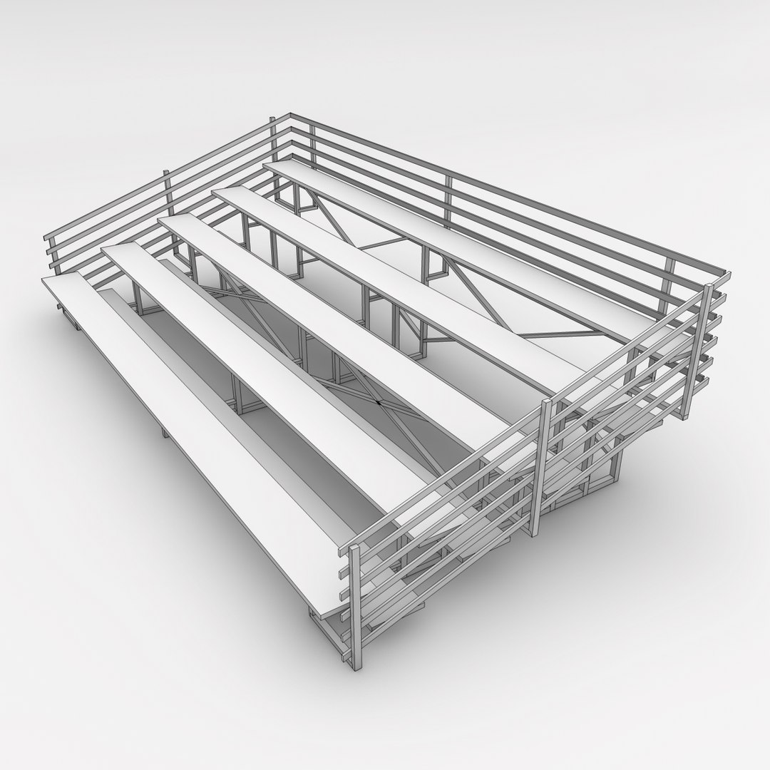 Bleachers 3d Obj