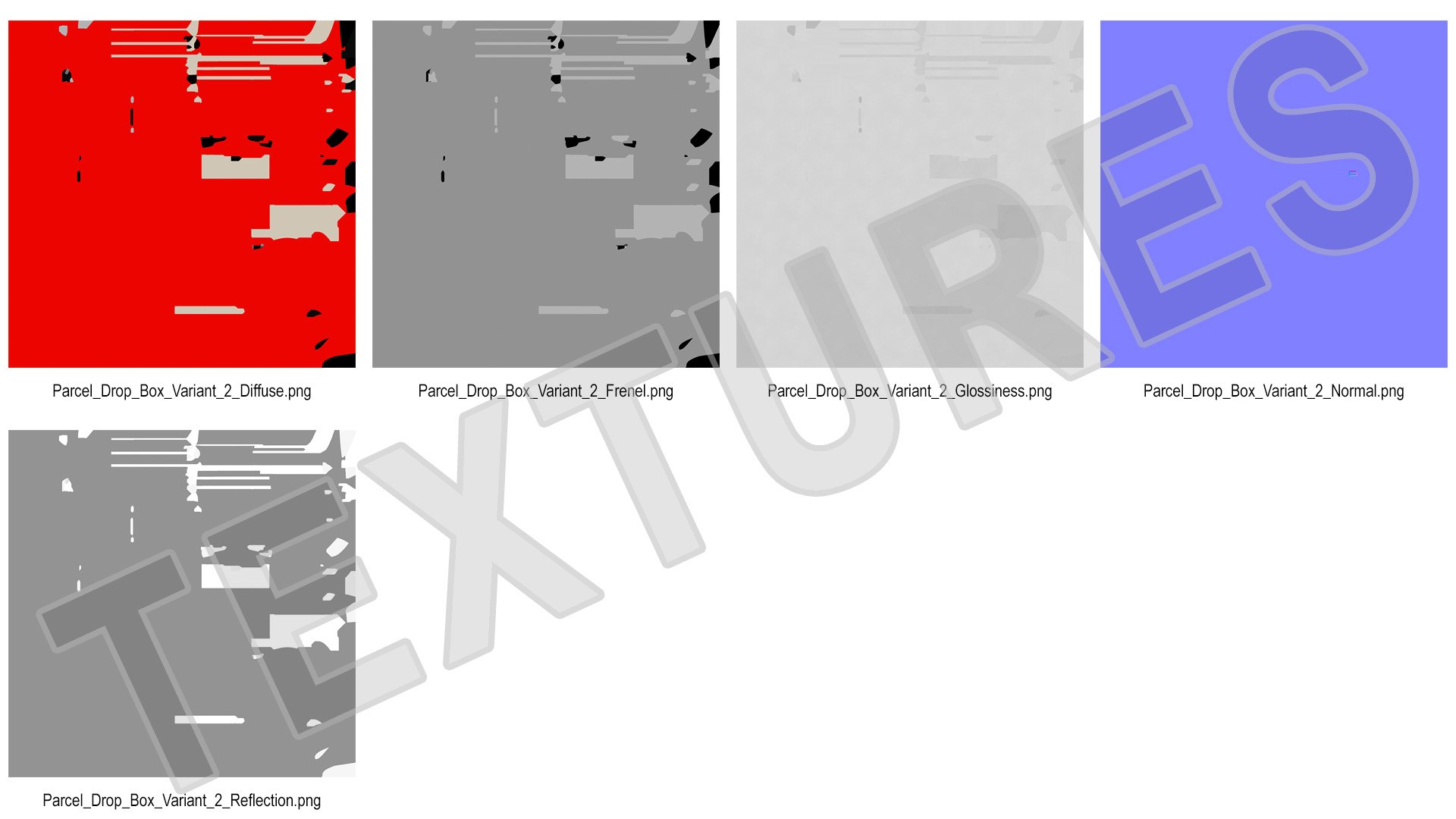 Drop Box For Parcels Red 3D - TurboSquid 2029478