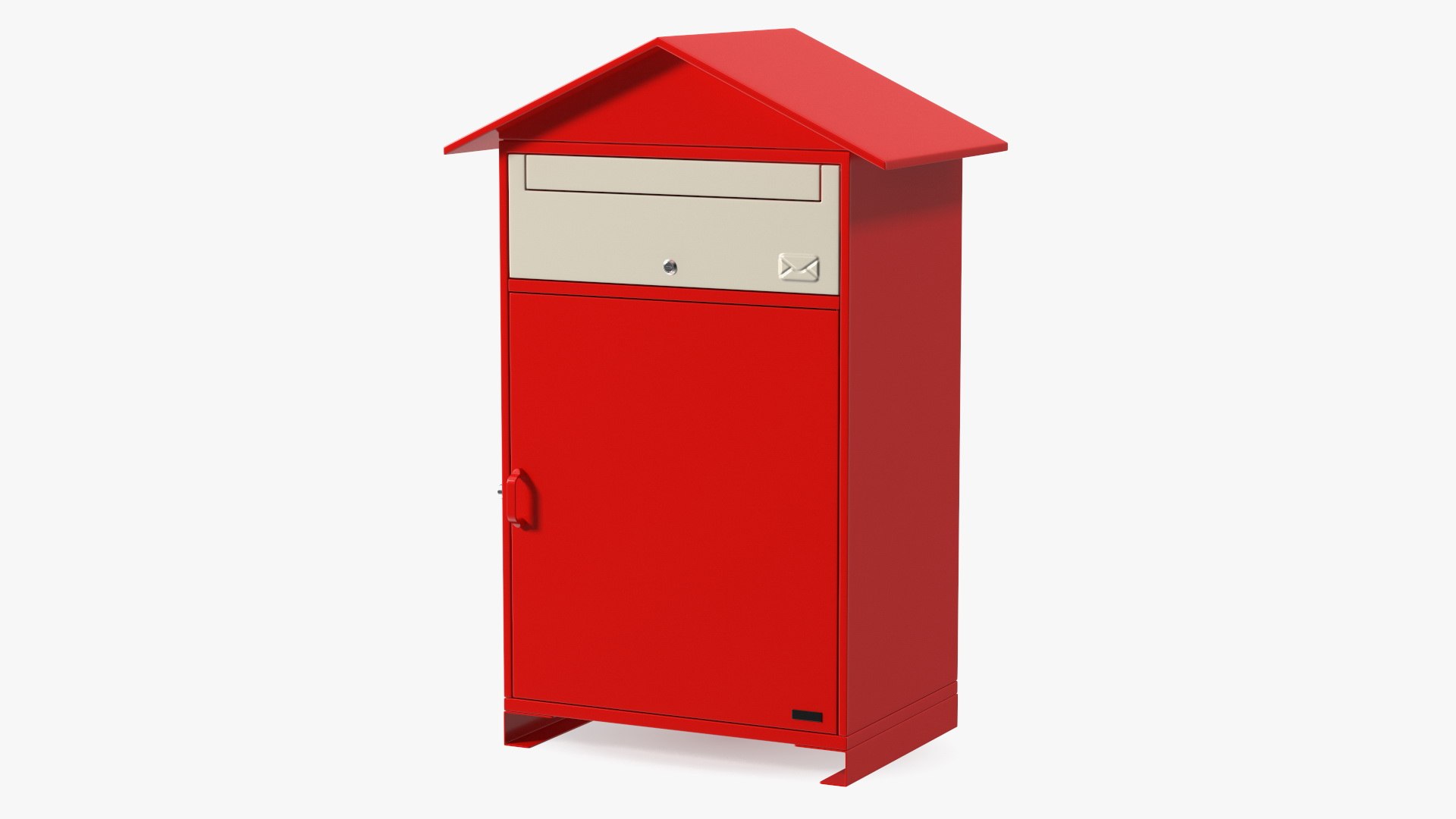 Drop Box For Parcels Red 3D - TurboSquid 2029478