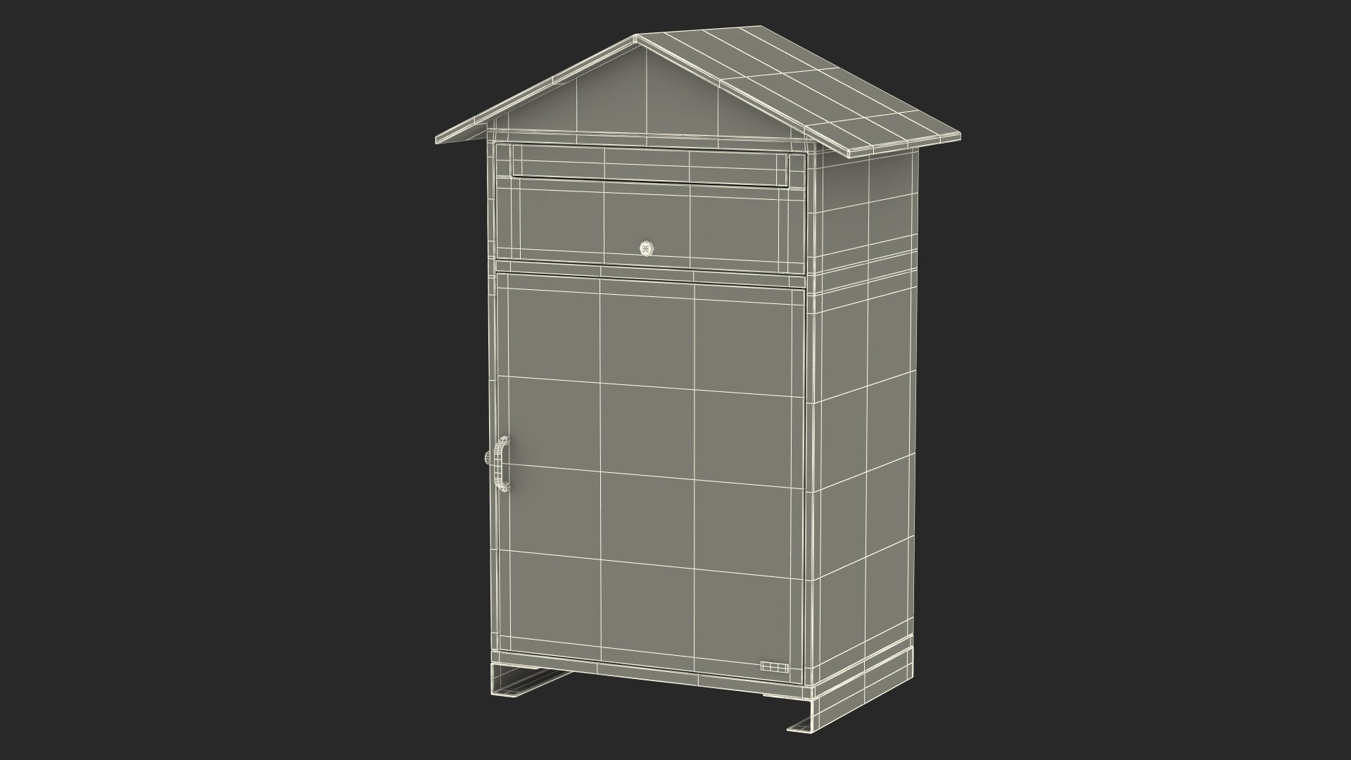 Drop Box For Parcels Red 3D - TurboSquid 2029478