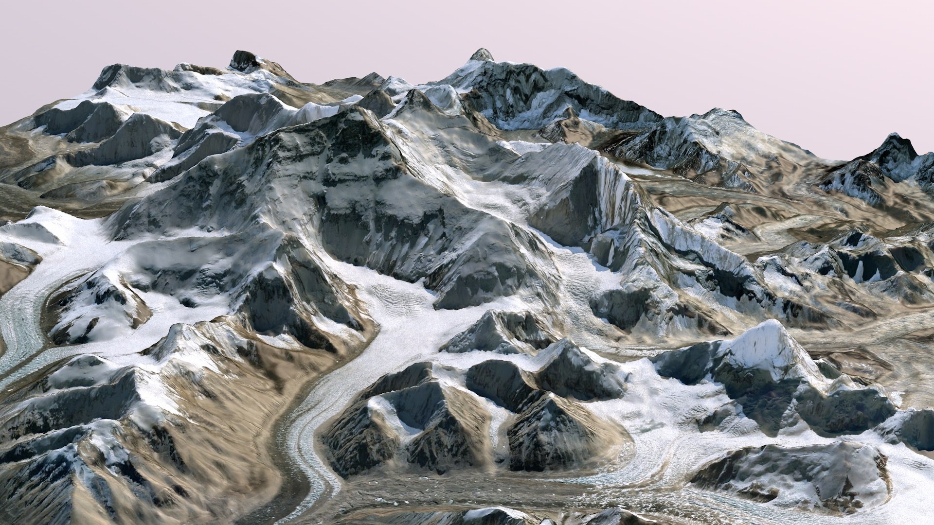 3D Moun Everest - TurboSquid 2003327