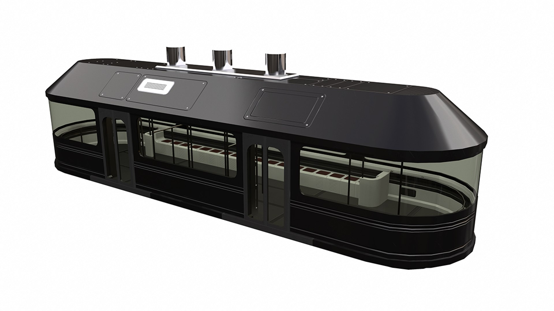 Sci-fi modular tram kit 3D model - TurboSquid 1276523