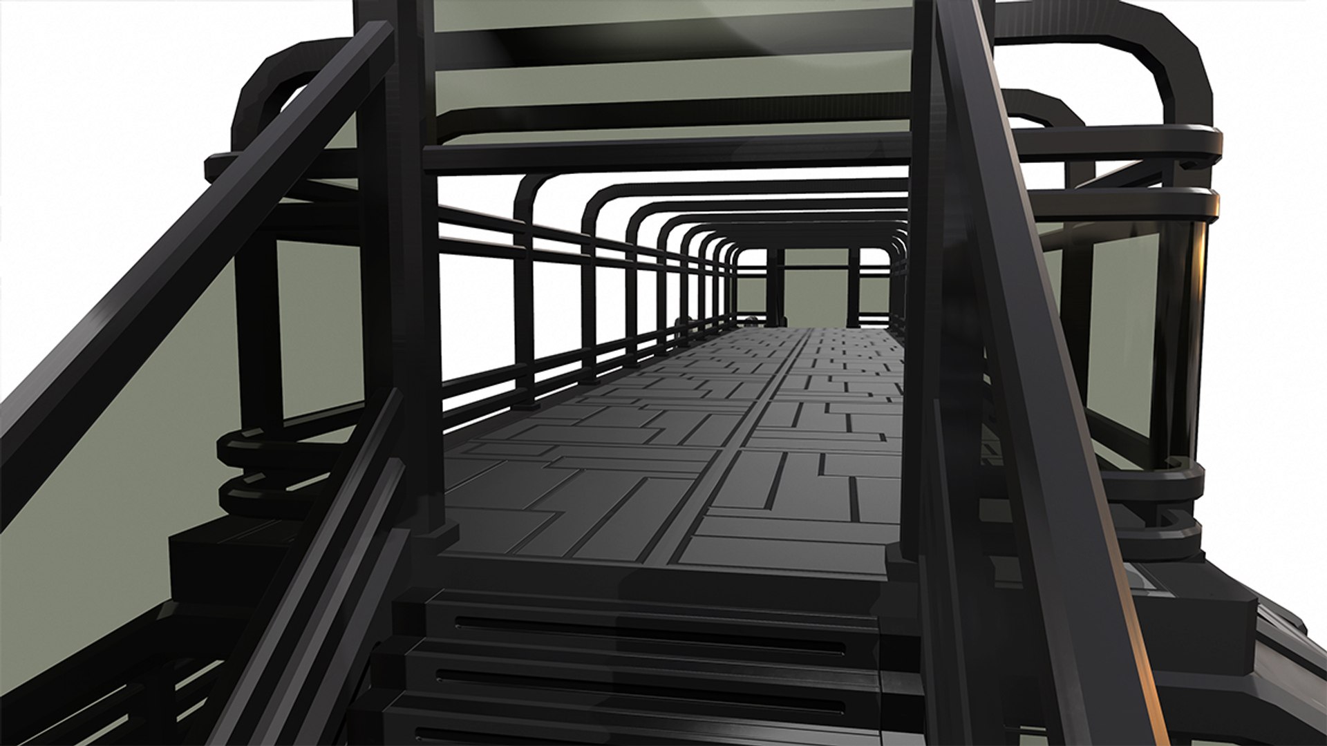 Sci-fi modular tram kit 3D model - TurboSquid 1276523