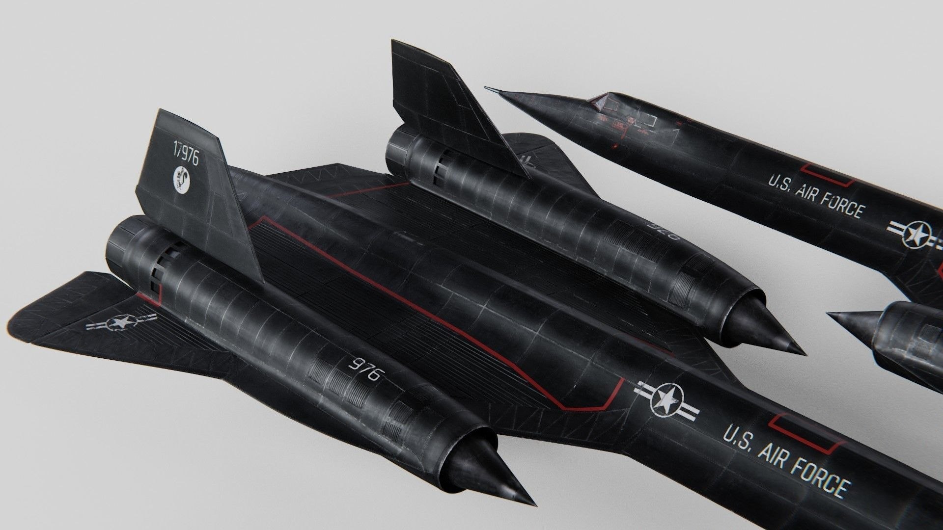 3D Lockheed Sr 71 Blackbird Exterior - TurboSquid 2108295