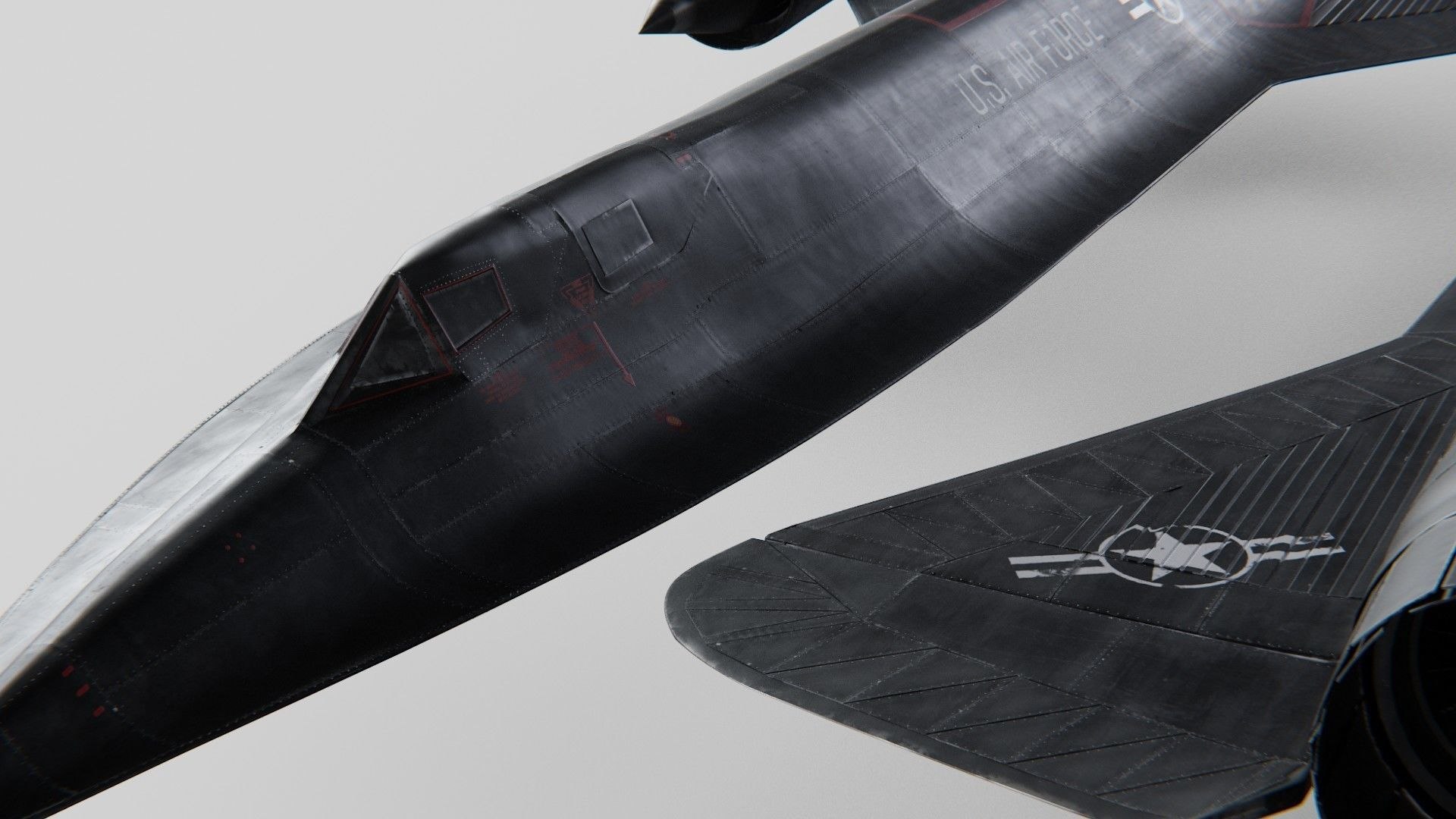 3D Lockheed Sr 71 Blackbird Exterior - TurboSquid 2108295