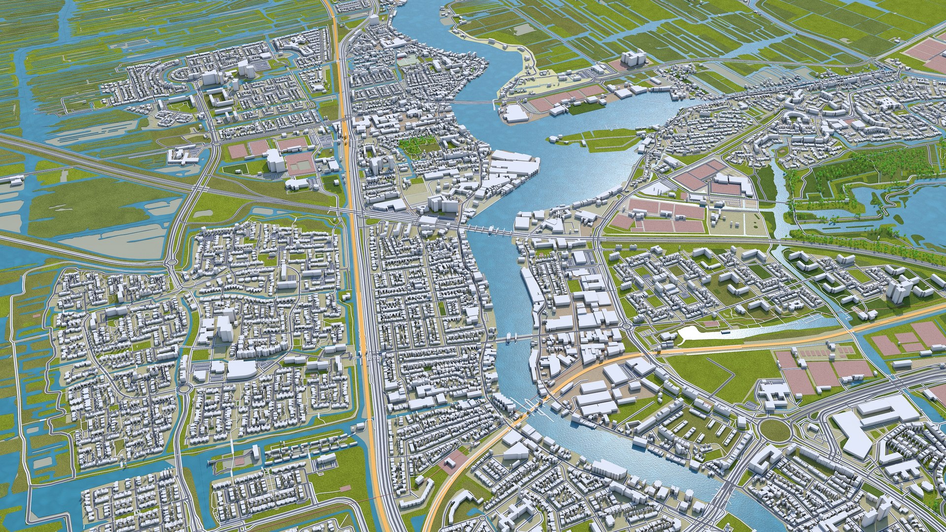 3D Zaanstad Netherlands - TurboSquid 1720968