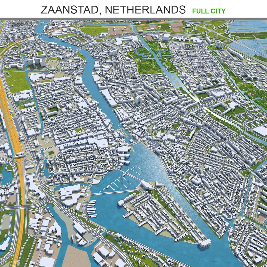 3D Zaanstad Netherlands - TurboSquid 1720968