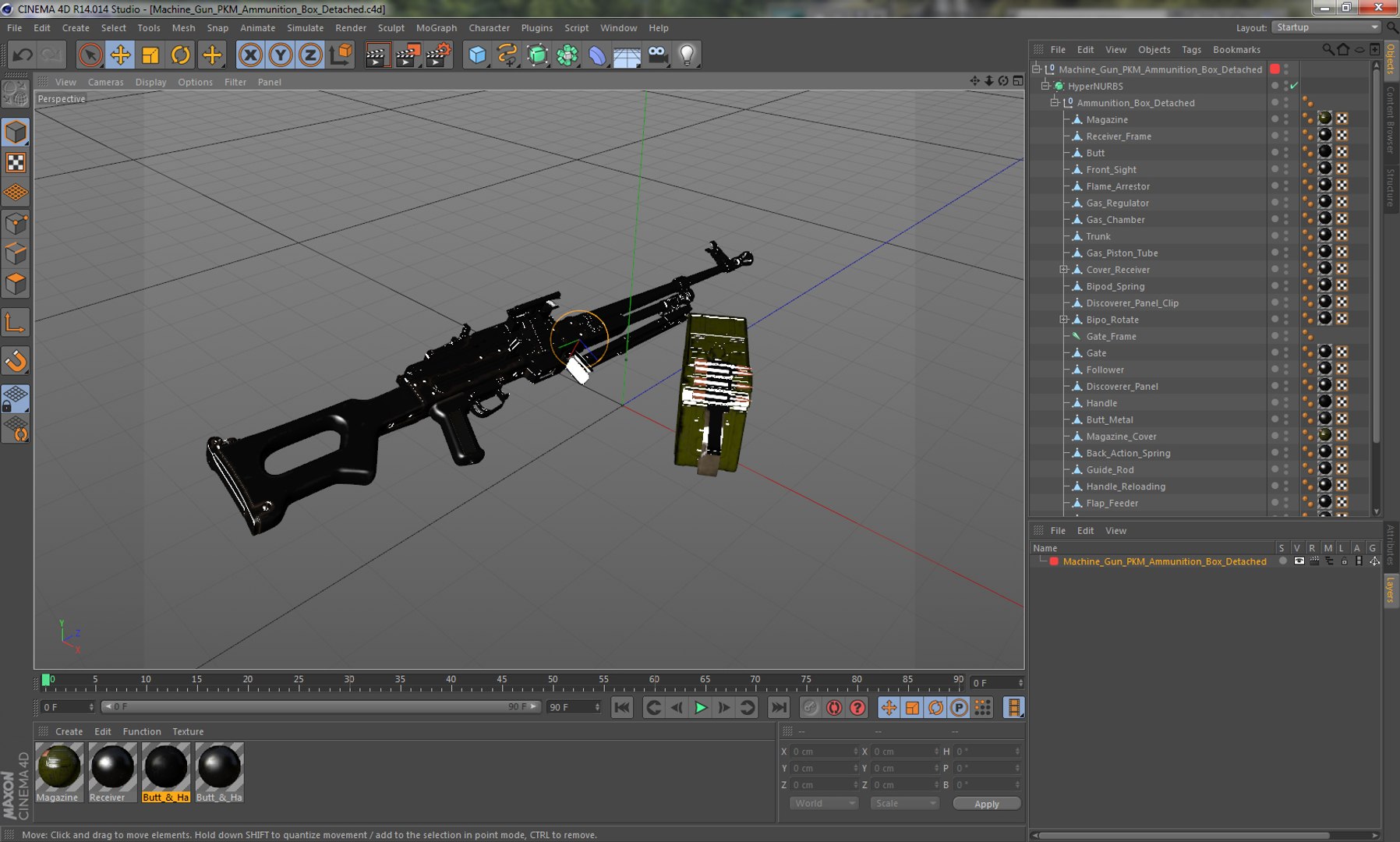 Max Machine Gun Pkm Ammunition Box