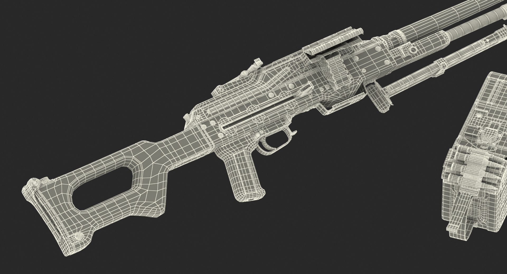 Max Machine Gun Pkm Ammunition Box