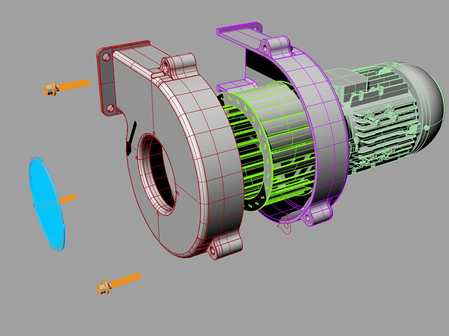 3D Industrial Blower Fan Animation - TurboSquid 1307891