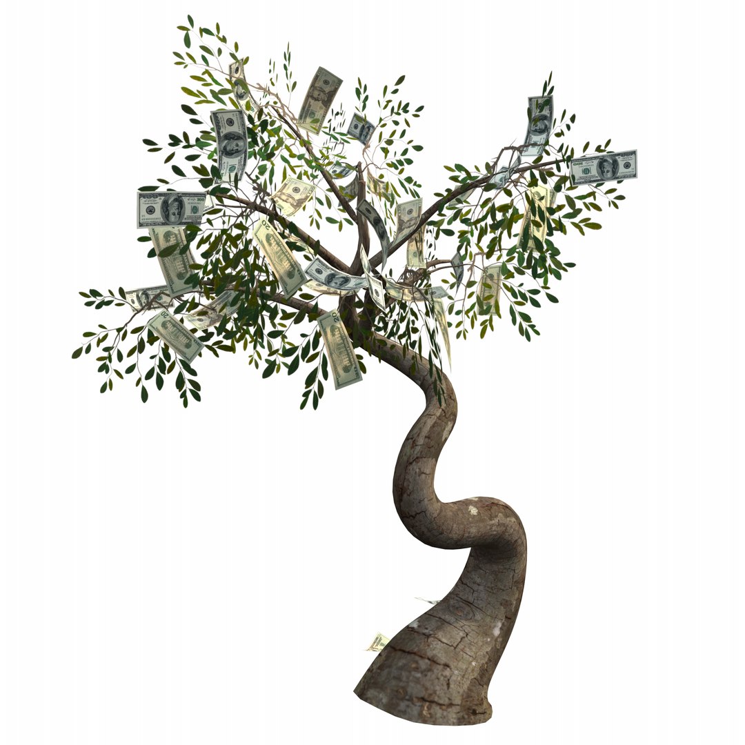Money Tree Low Poly 3D Model - TurboSquid 2189092