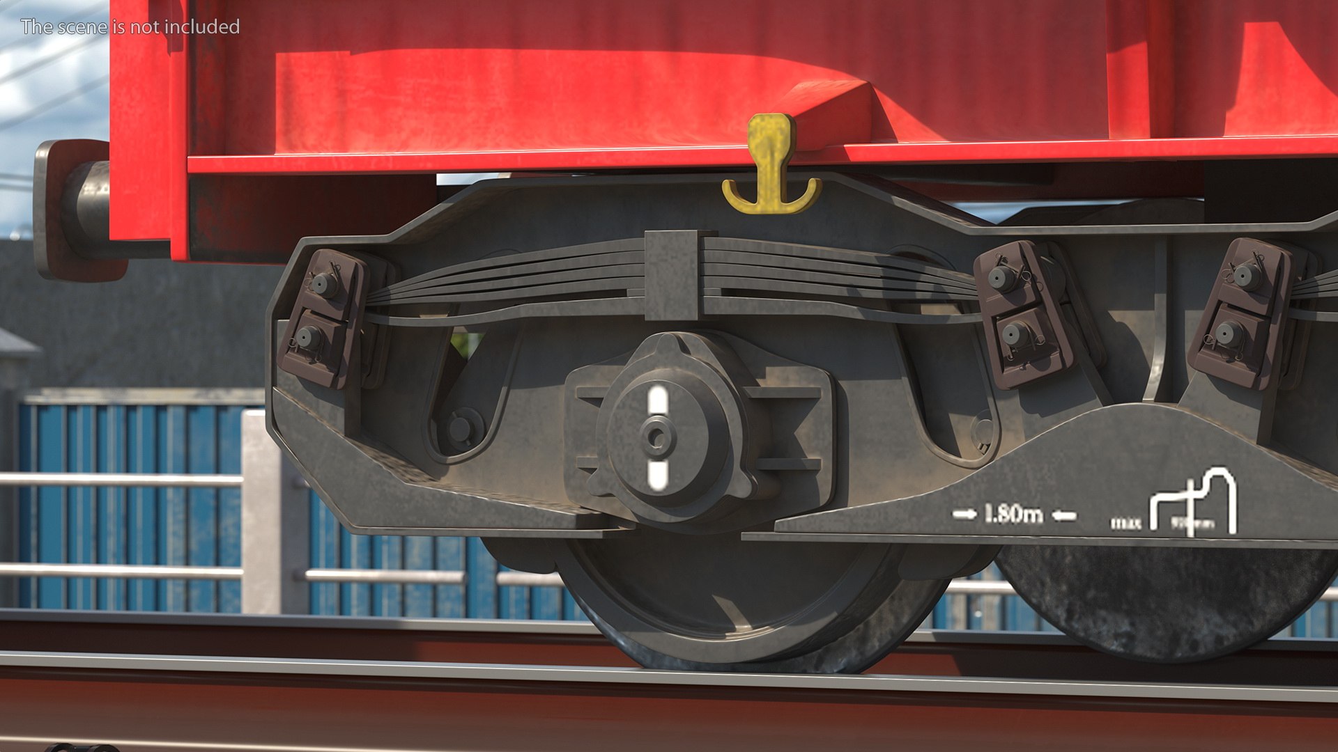 3D DB Cargo Coil Transporter Tarpaulin Freight Wagon No Interior Dirty - TurboSquid 1796051