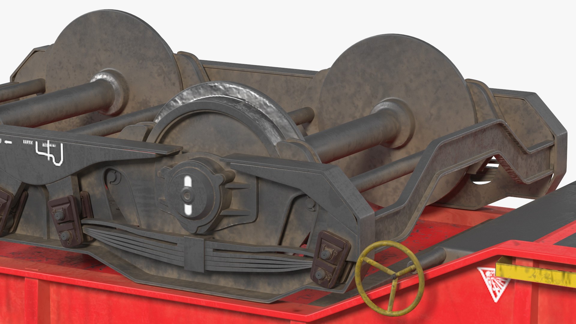 3D DB Cargo Coil Transporter Tarpaulin Freight Wagon No Interior Dirty - TurboSquid 1796051