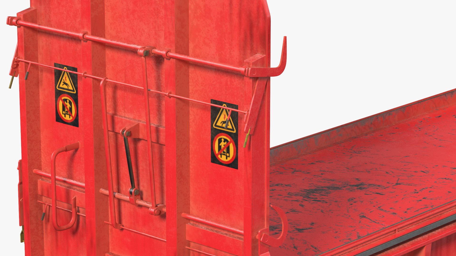 3D DB Cargo Coil Transporter Tarpaulin Freight Wagon No Interior Dirty - TurboSquid 1796051