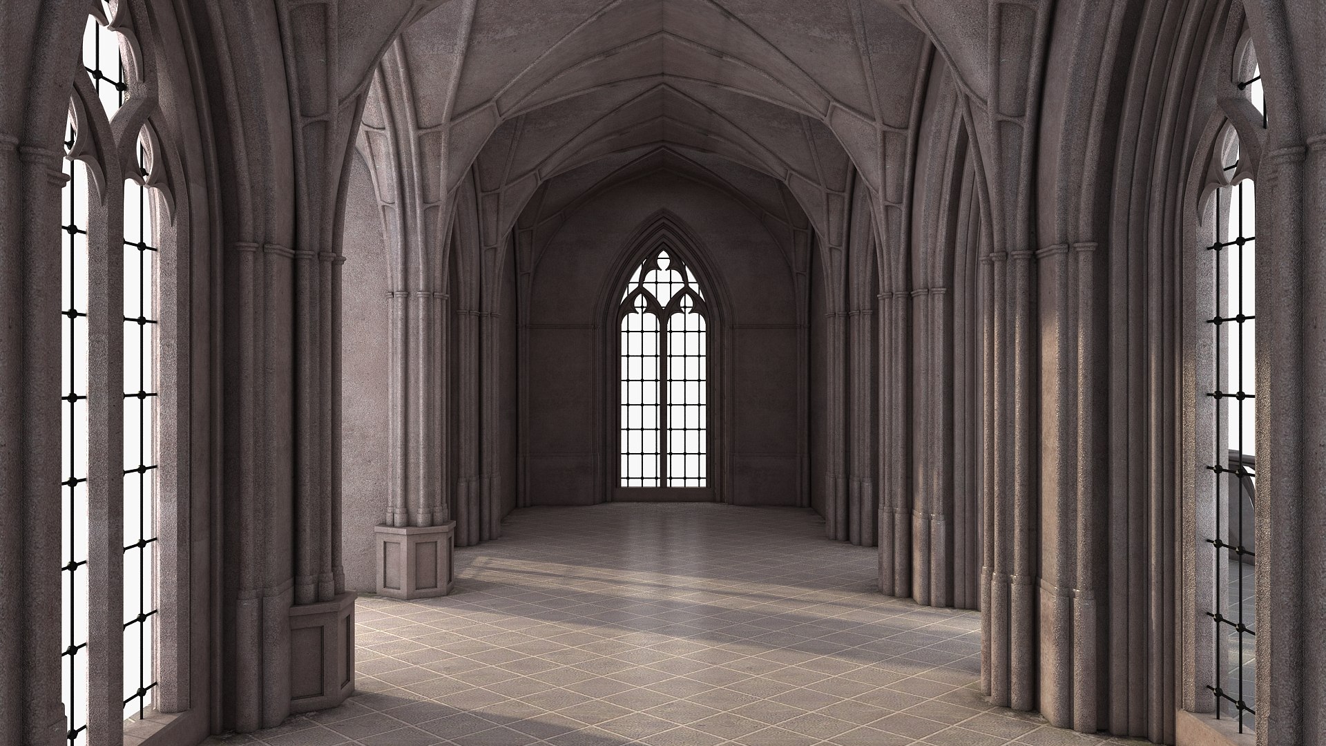 Gothic Interior 3D Model - TurboSquid 1837581