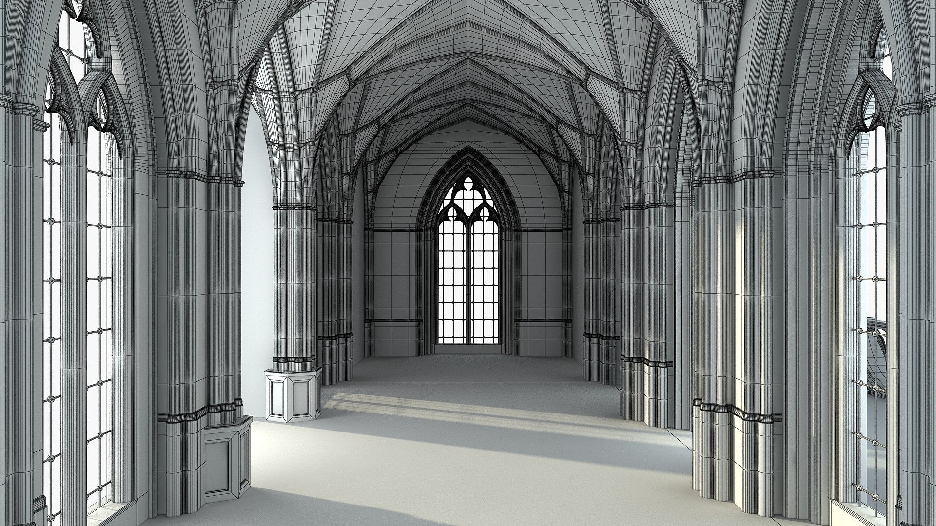 Gothic Interior 3D Model - TurboSquid 1837581