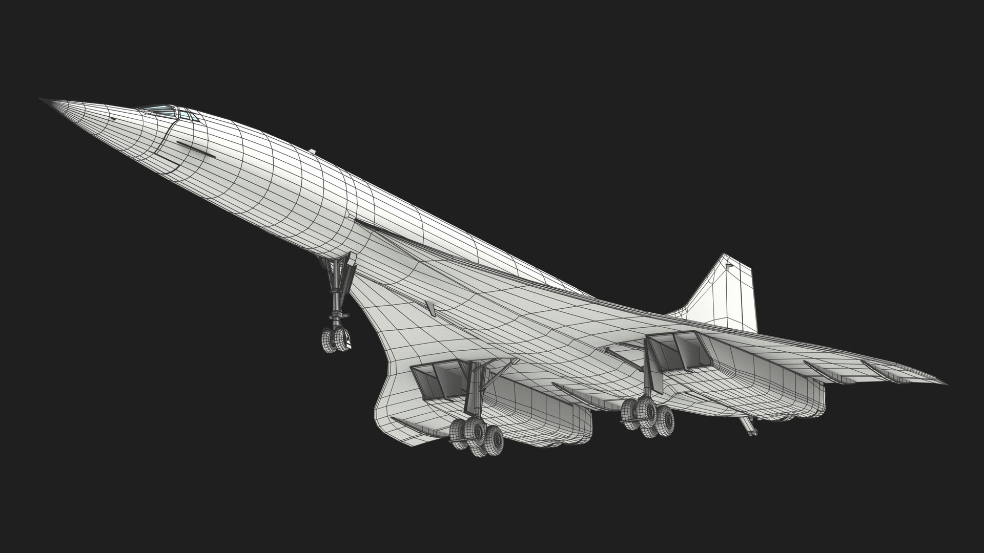 Concorde air france 3D model - TurboSquid 1301153