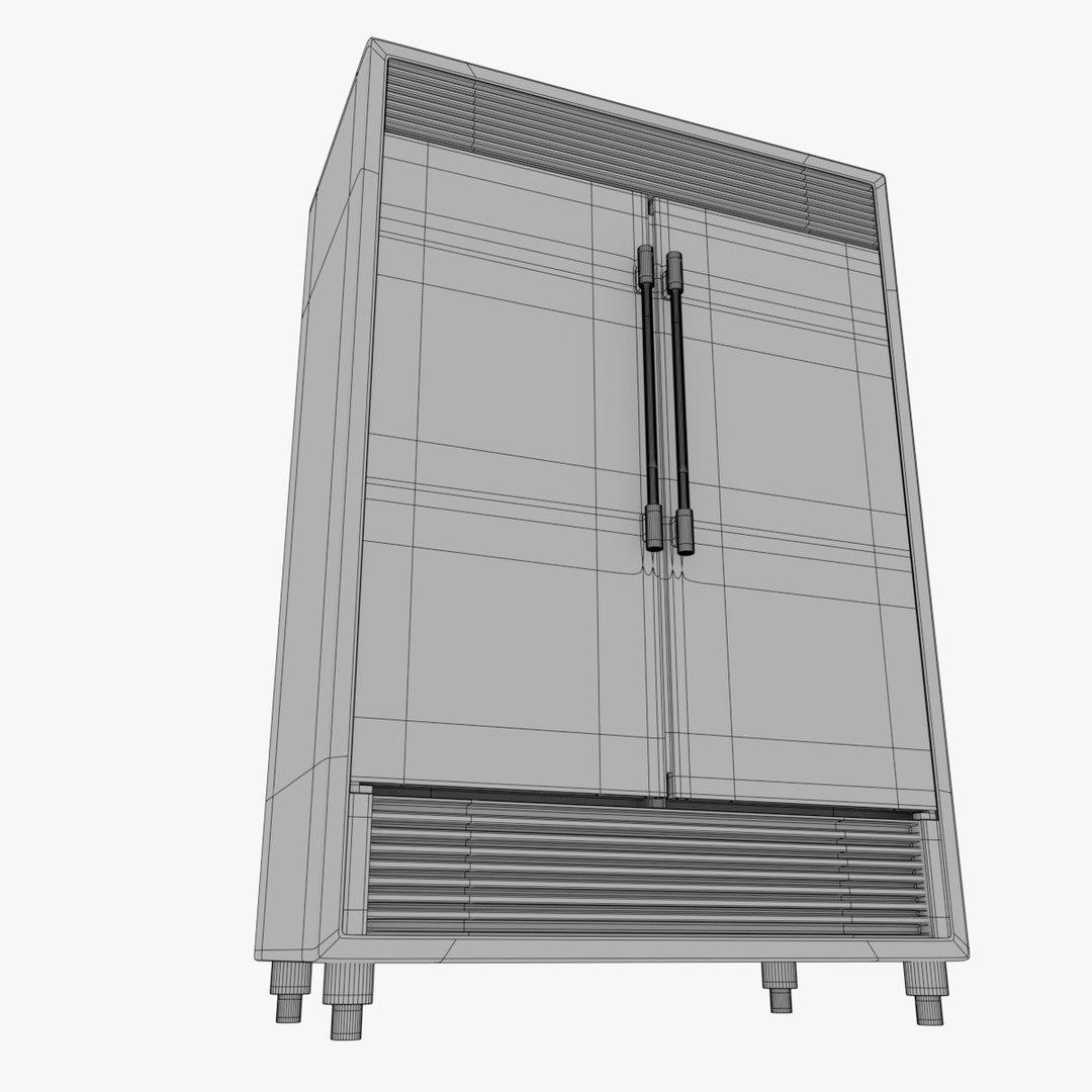 Industrial Fridge 3d Model