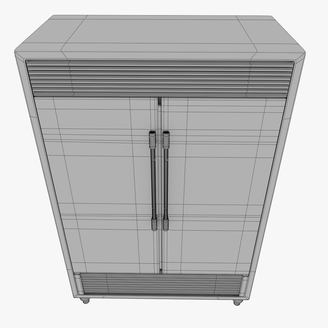 Industrial Fridge 3d Model