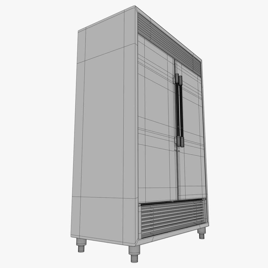 Industrial Fridge 3d Model