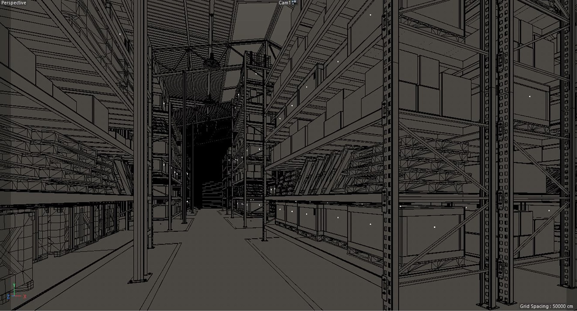 3D High Detailed Warehouse Scene - TurboSquid 2044888