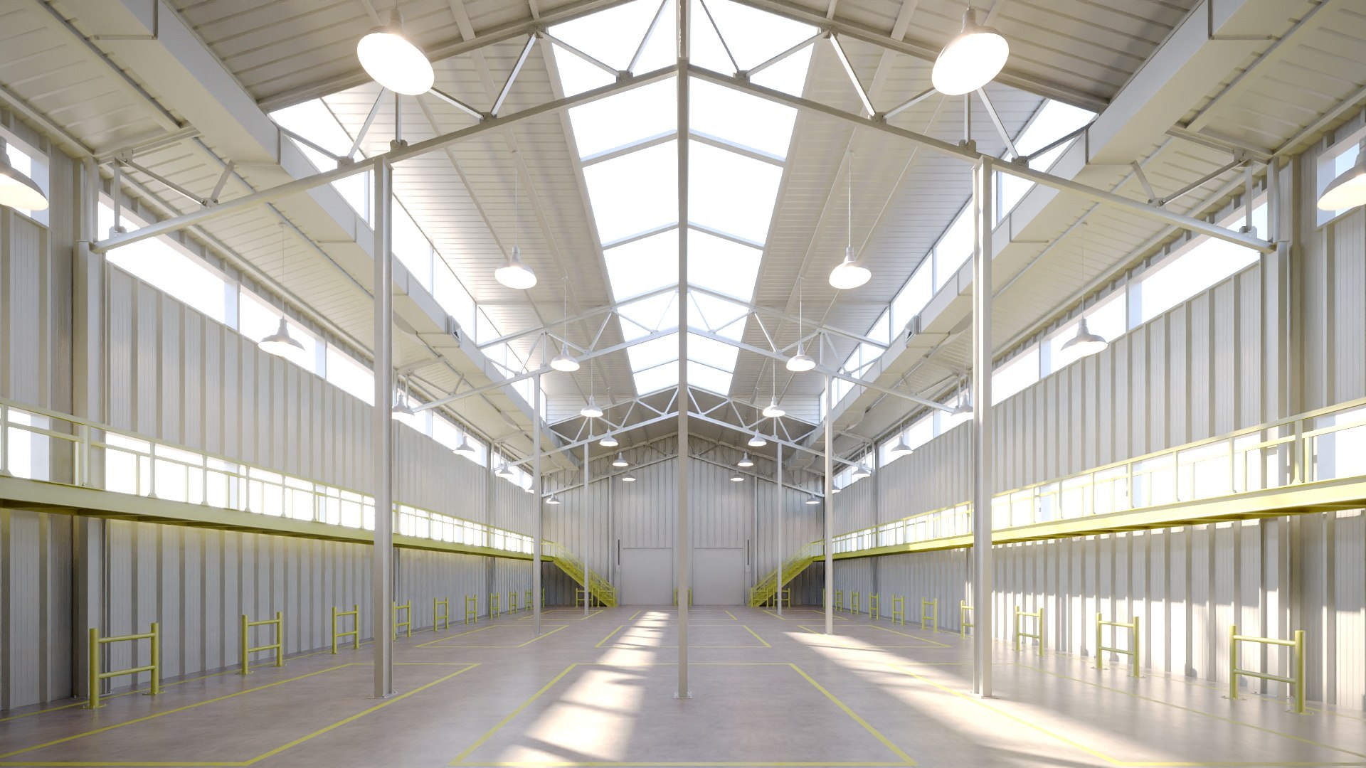 3D High Detailed Warehouse Scene - TurboSquid 2044888