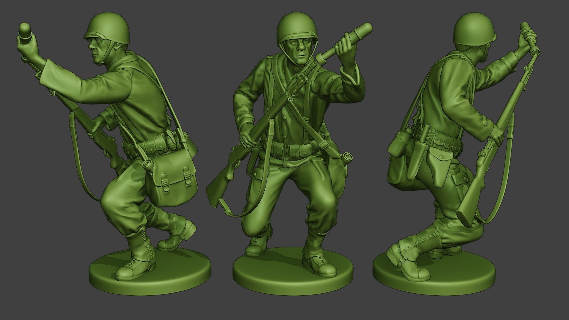 American Soldier Ww2 Pack 3D Model - TurboSquid 1670208